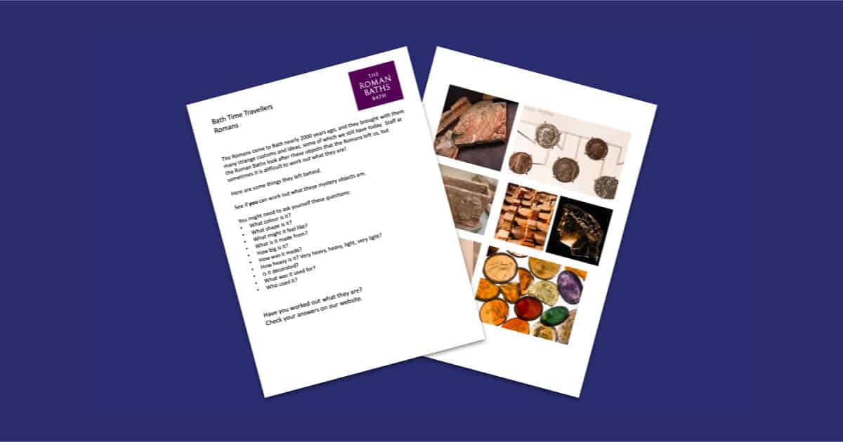 The Roman Baths' Mystery Roman Objects Teaching Resource