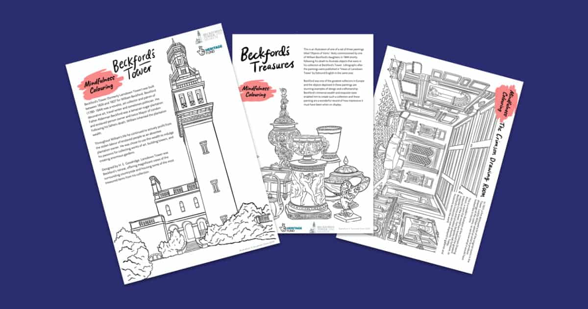 Beckford’s Tower's Mindfulness Colouring Sheets Resource