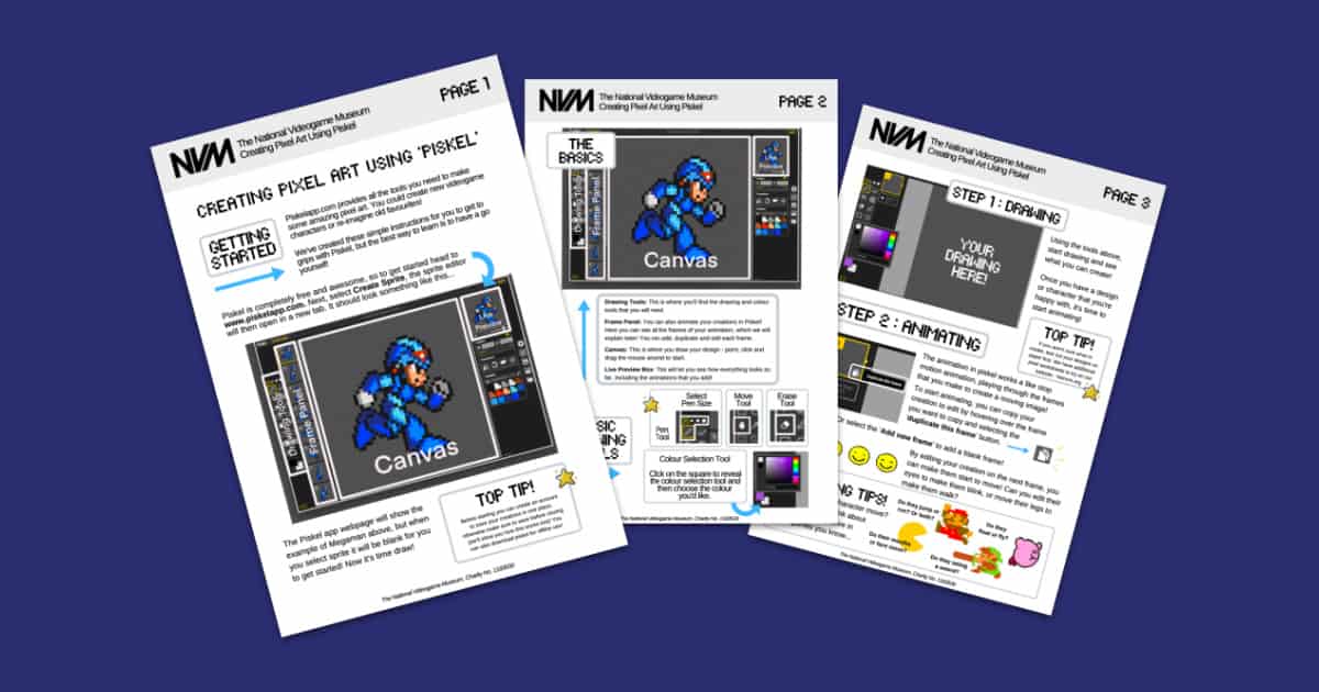 National Videogame Museum's Create Your Own Pixel Art Character