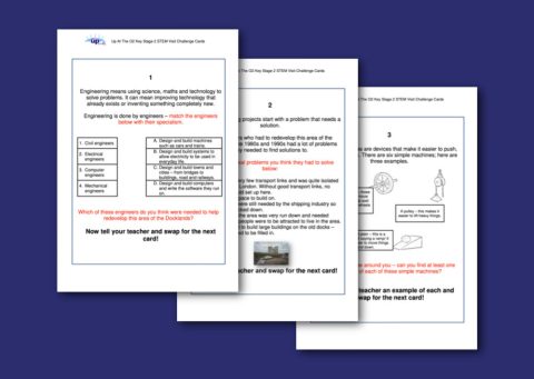 Up At The O2's KS2 STEM Challenge Cards - The School Trip