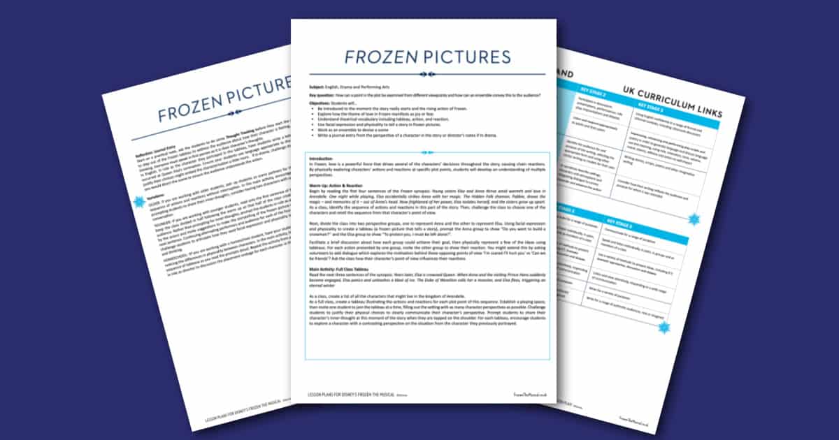 Disney's FROZEN Frozen Pictures Teaching Resources - The School Trip