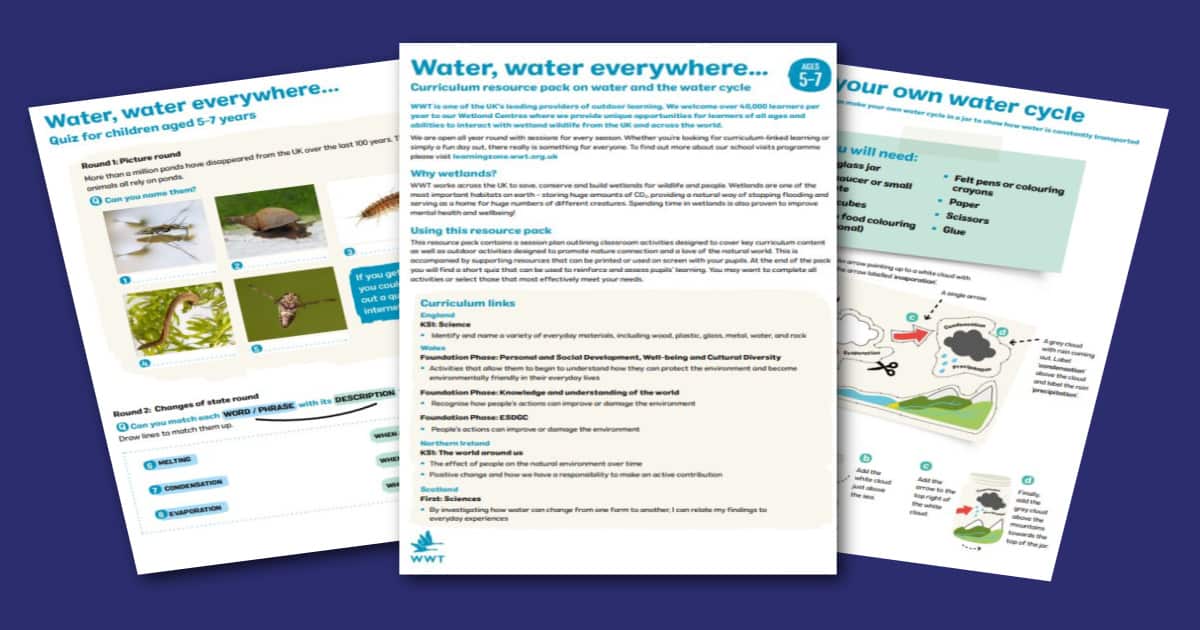 WWT's Water, Water Everywhere... Resources | The School Trip